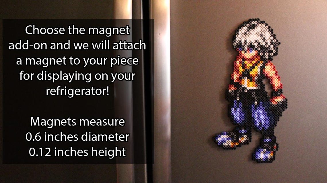 Kingdom Hearts Riku Perler Bead Sprite, Pixel Art, Bead Art, Chain of ...