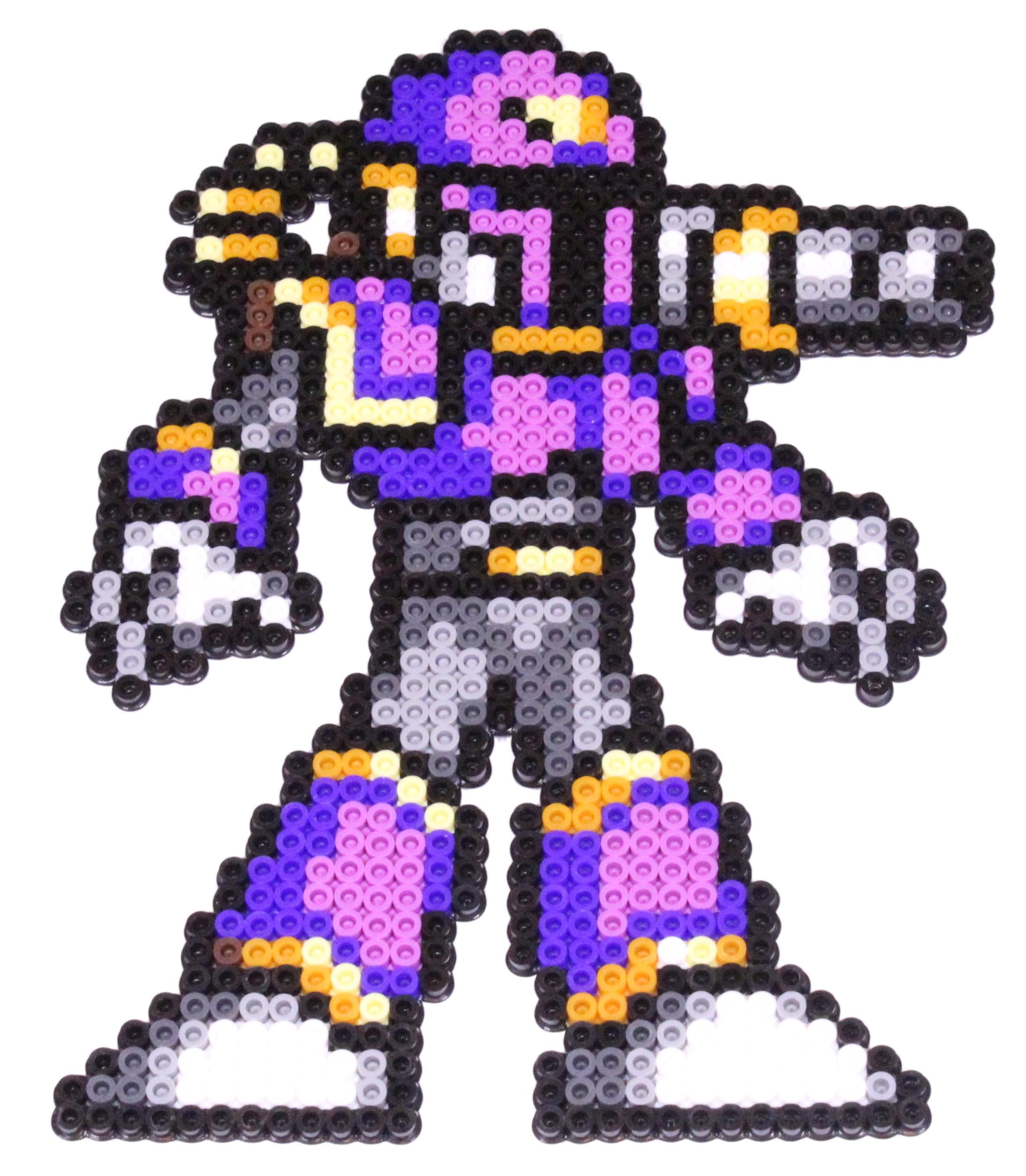 Perler Bead Art: Mega Man X Vile Sprite | 16-bit SNES Gaming Wall Art ...
