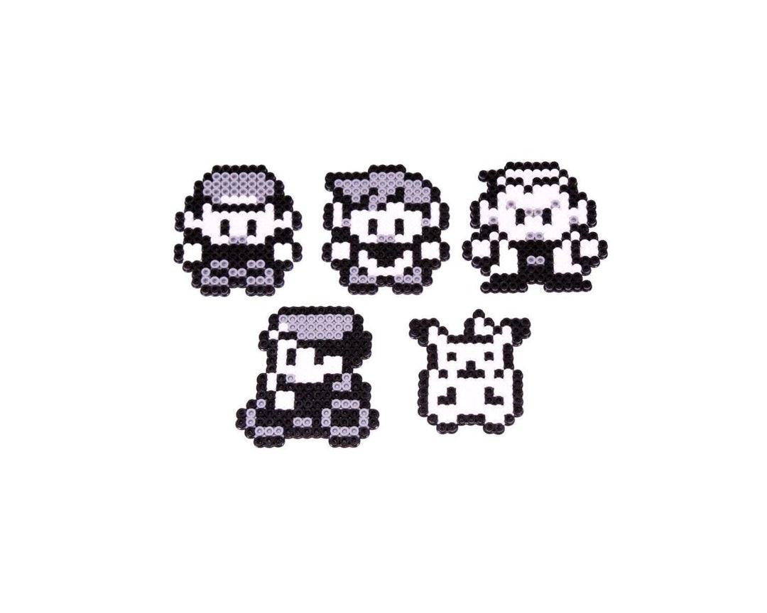 Pokemon Gameboy Characters Pixel Bead Designs | Ash, Gary, Professor ...