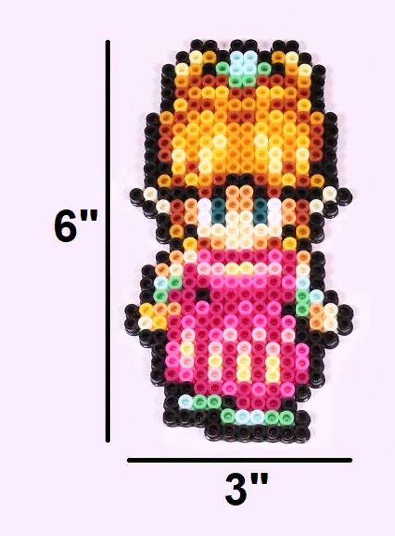 Secret of Mana Perler Bead Sprite Set, SNES, 16-bit, RPG, Pixel Art ...