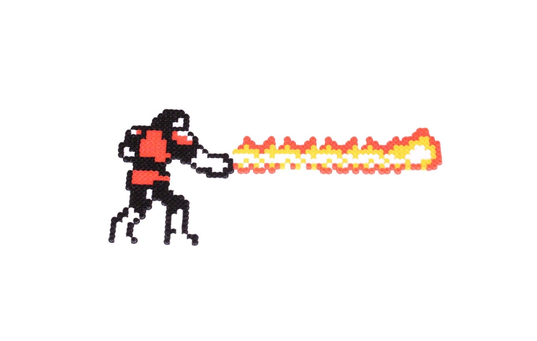 8-bit Simon Belmont Flame Whip Perler Bead Art | Castlevania 2 Gaming ...