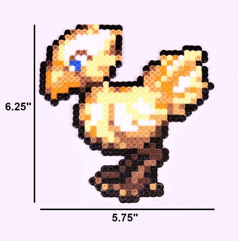 Final Fantasy 6 Chocobo Perler Bead Sprite, Final Fantasy VI, FF6, SNES ...