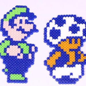 SMB2 Bead Art Collection | Mario Bros 2 NES 8-bit Perler Bead Figures ...