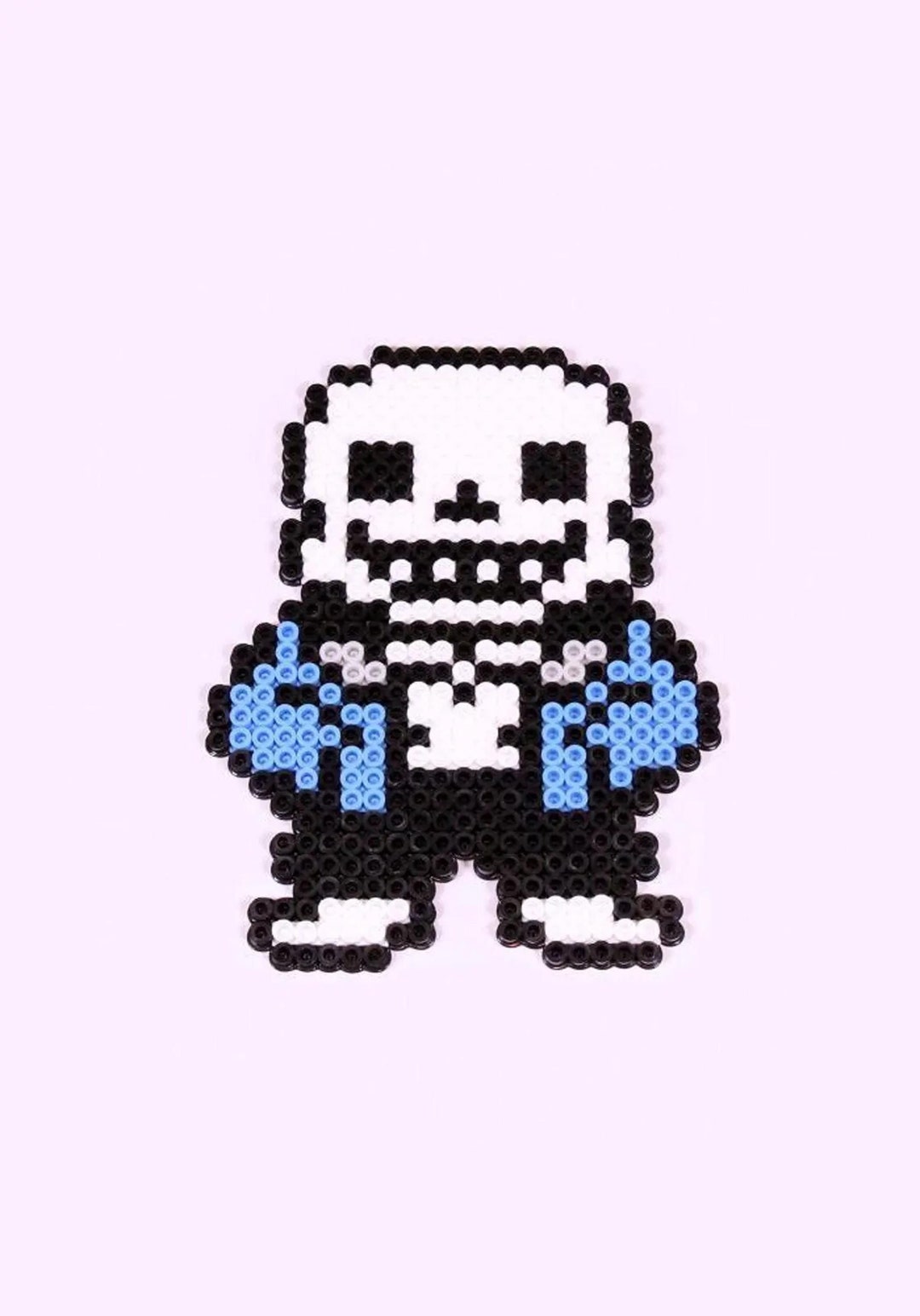 Sans Perler Bead Sprite From Undertale | RPG Pixel Art | Gaming Wall ...