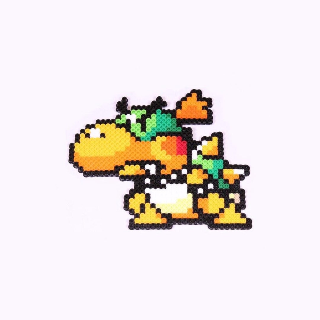 Baby Bowser Pixel Art Collectible | Yoshi's Island & Mario Bros Bead ...