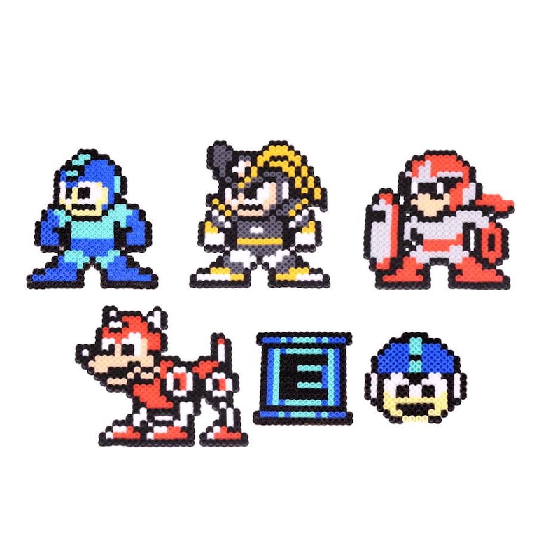 Bead Patterns Pixel Mega Man Perler - Etsy