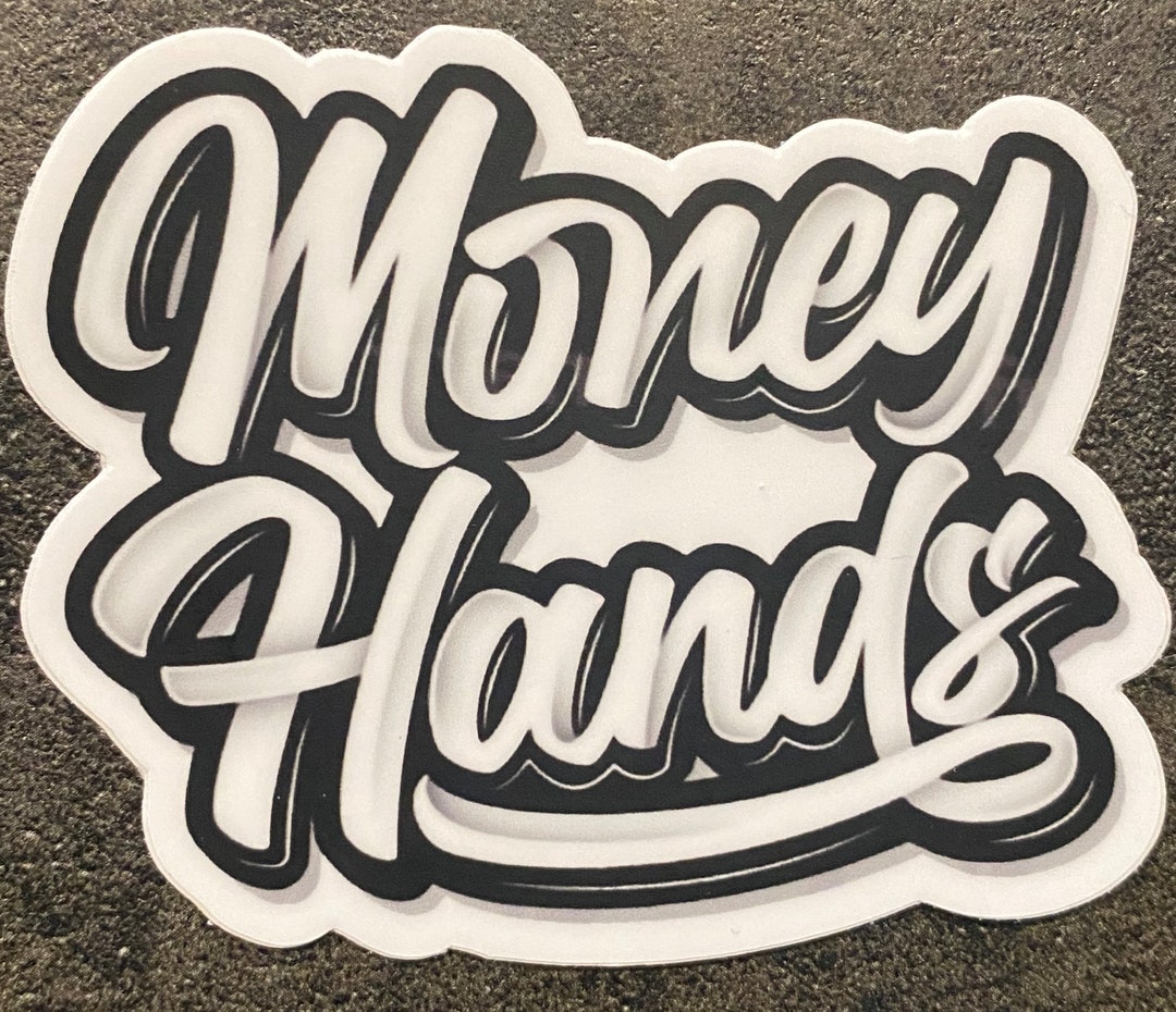 Original Money Hands Sticker - Etsy