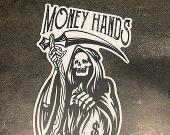 Original Money Hands Sticker - Etsy