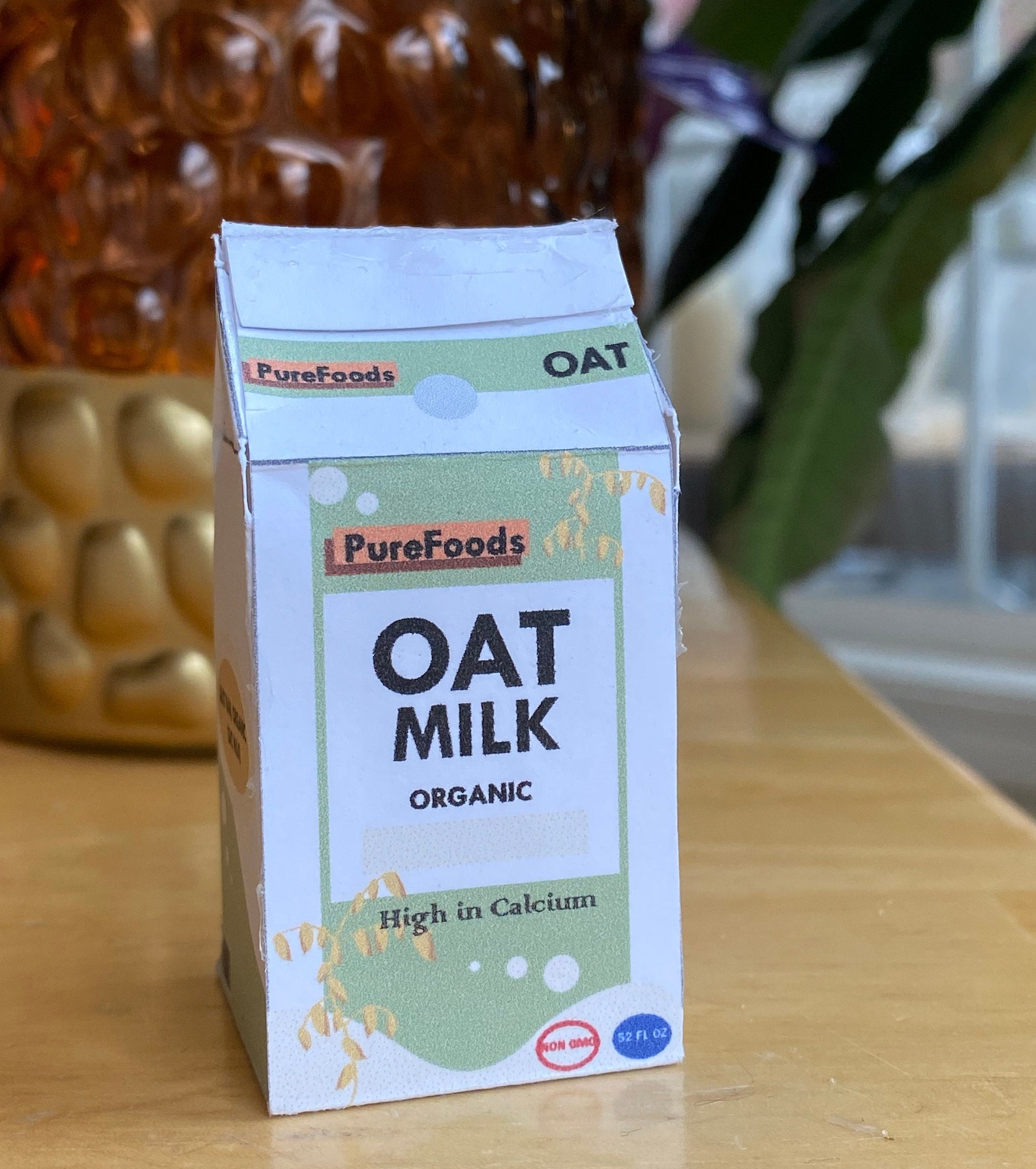 18 Inch Doll Printable Food - Oat Milk Carton for American Girl Doll ...