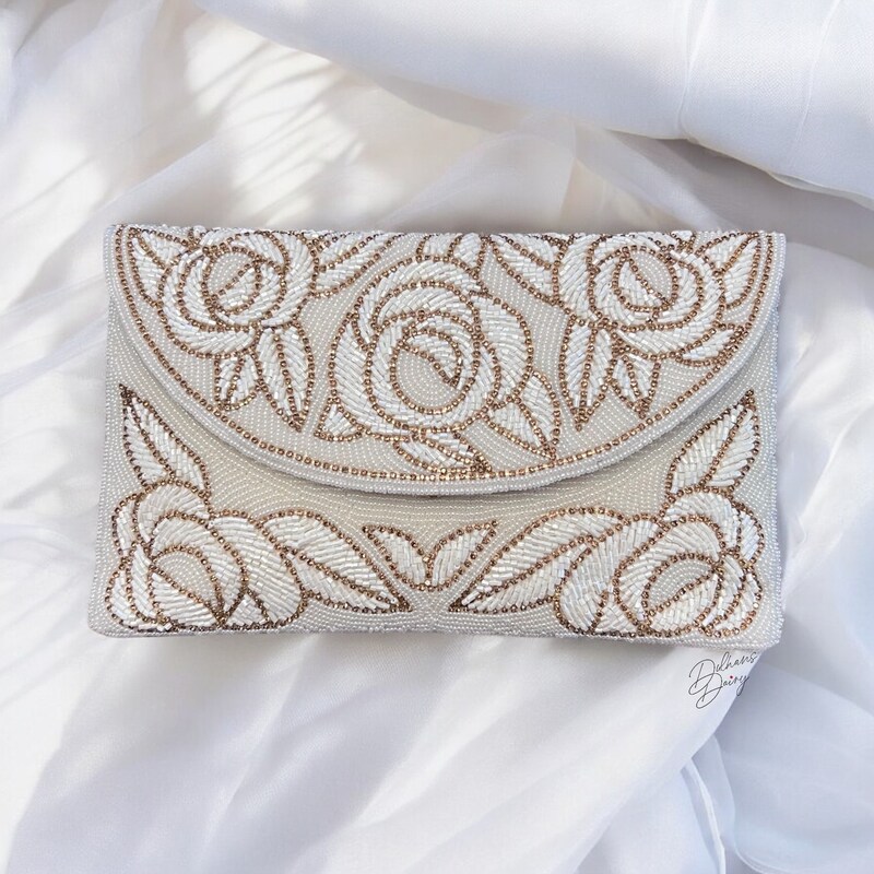 Ivory Bridal Clutch - Etsy