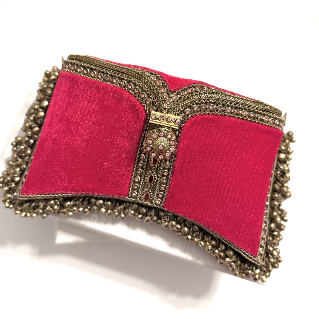 Ruby Bridal Clutch | Fuchsia Clutch | Gift for Bride | Unique Gift ...