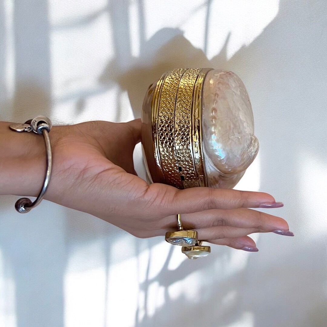 Pink Abalone Shell Minaudiere Clutch: Beach Wedding Wristlet - Etsy