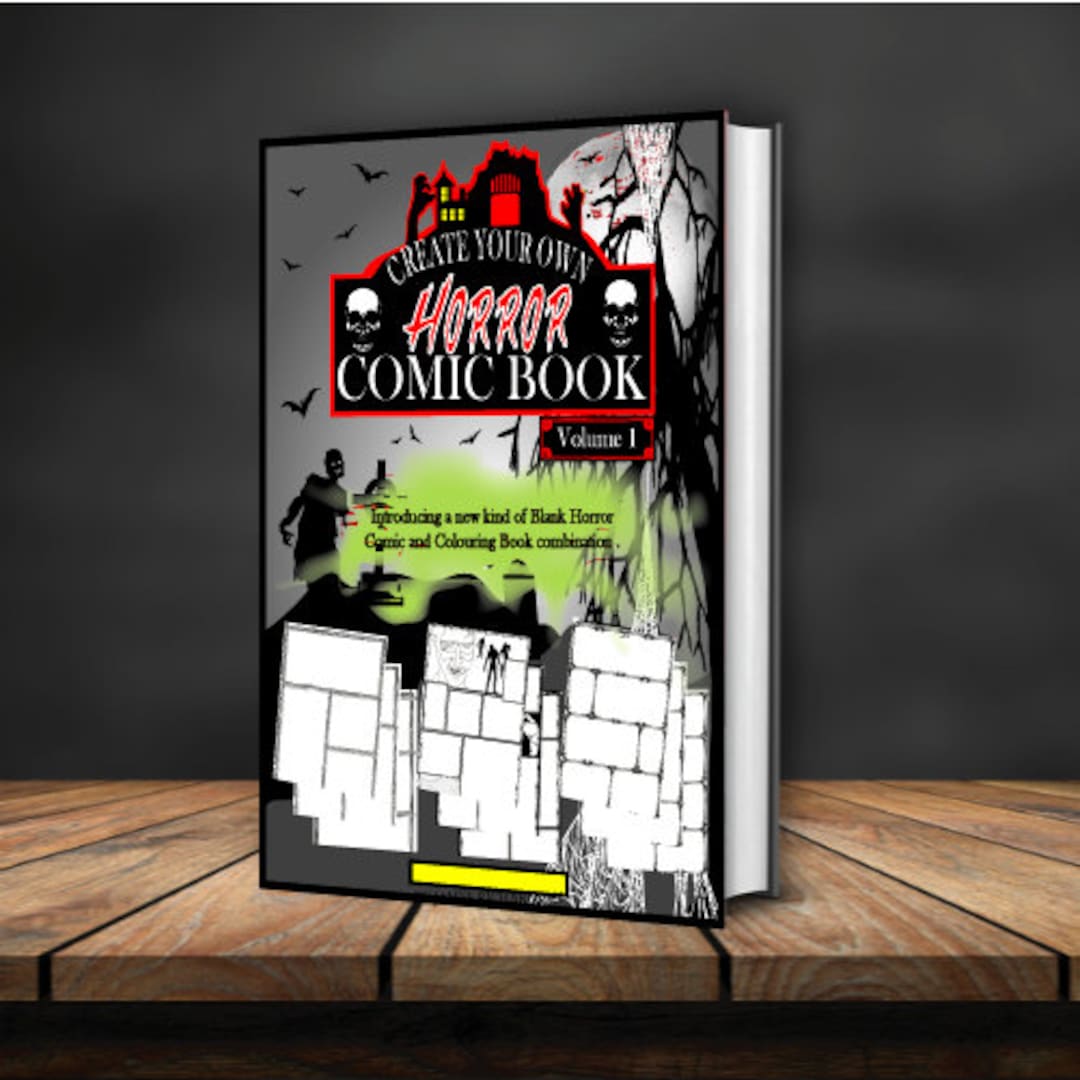 Blank Horror Comic Templates - Etsy