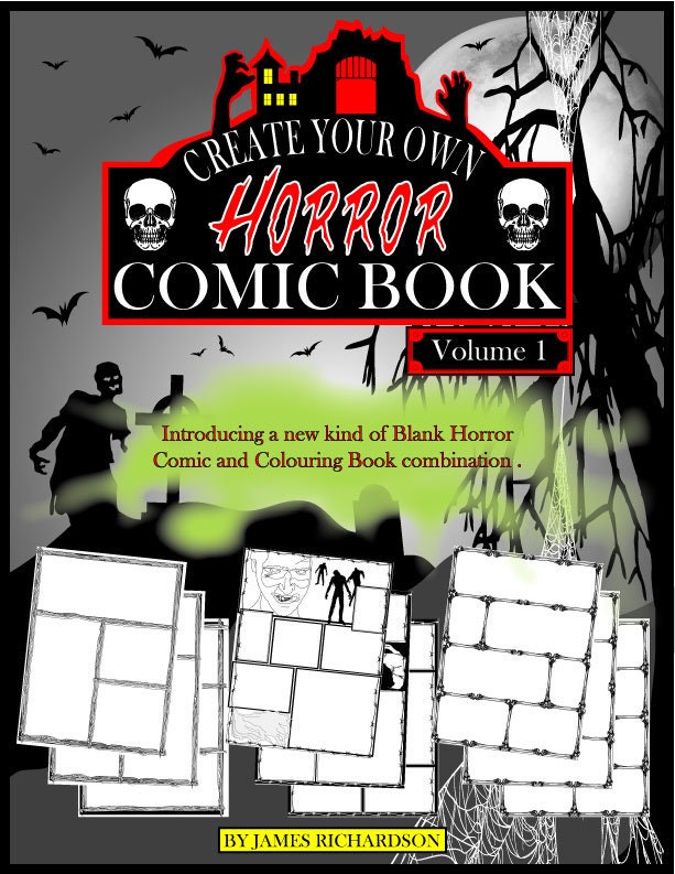 Blank Horror Comic Templates - Etsy