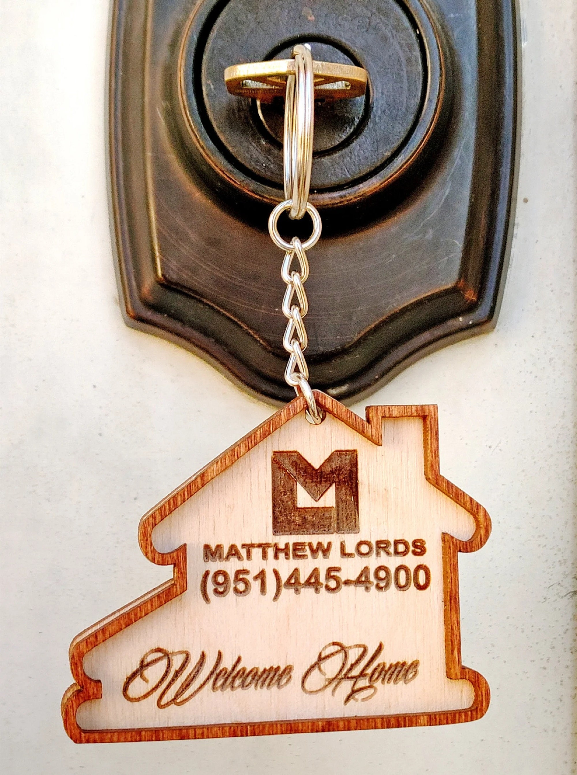 Welcome Home - Real Estate Keychain - Etsy