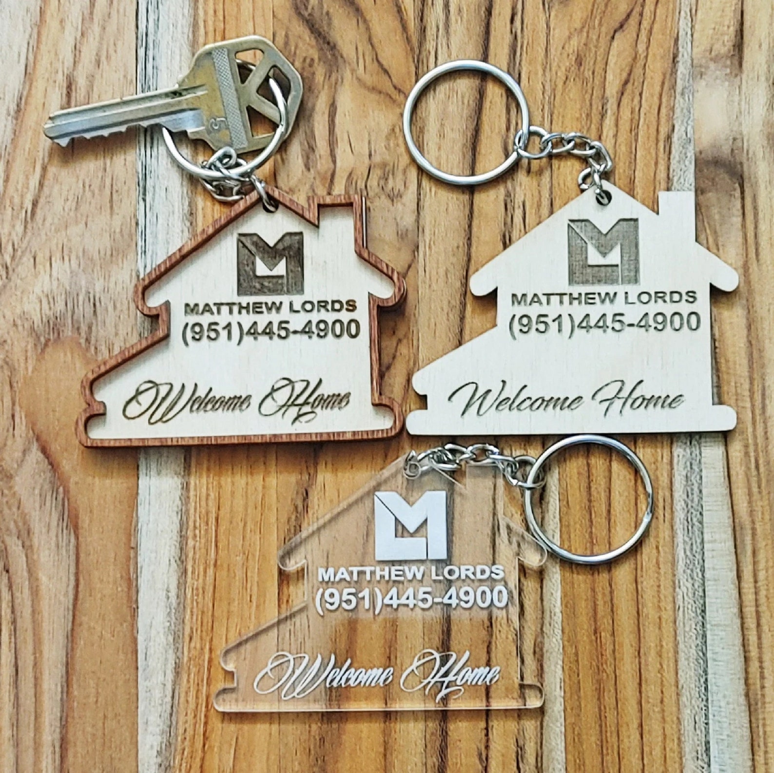 Welcome Home - Real Estate Keychain - Etsy