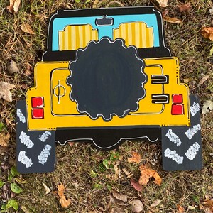 Jeep Door Hanger - Personalized Sign - Interchangeable - Seasonal Sign ...