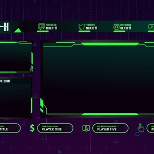 Alienx - Twitch Overlay Template - Etsy