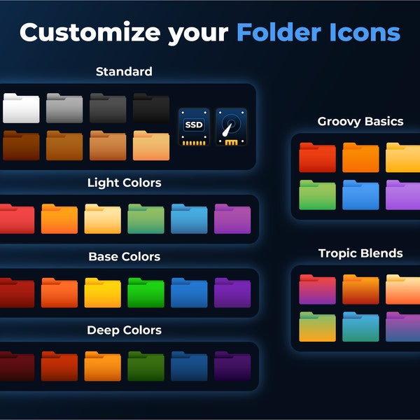 Desktop Folder Icons - Etsy