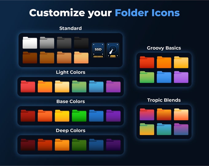 15 Piece Folder Icon Bundle for Minimalist and Maximalist Aesthetic ...