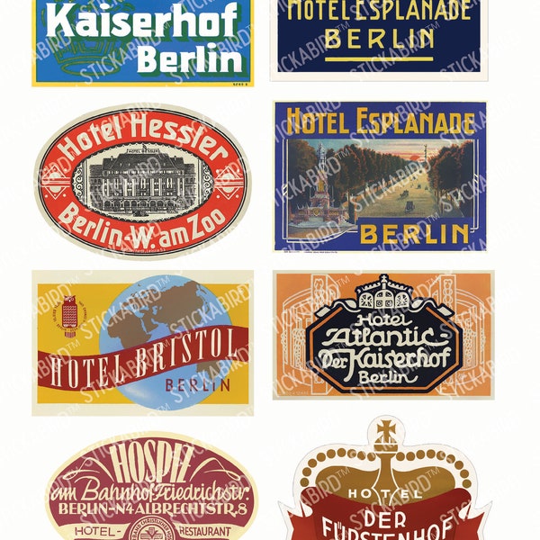 Vintage Luggage Labels - Etsy