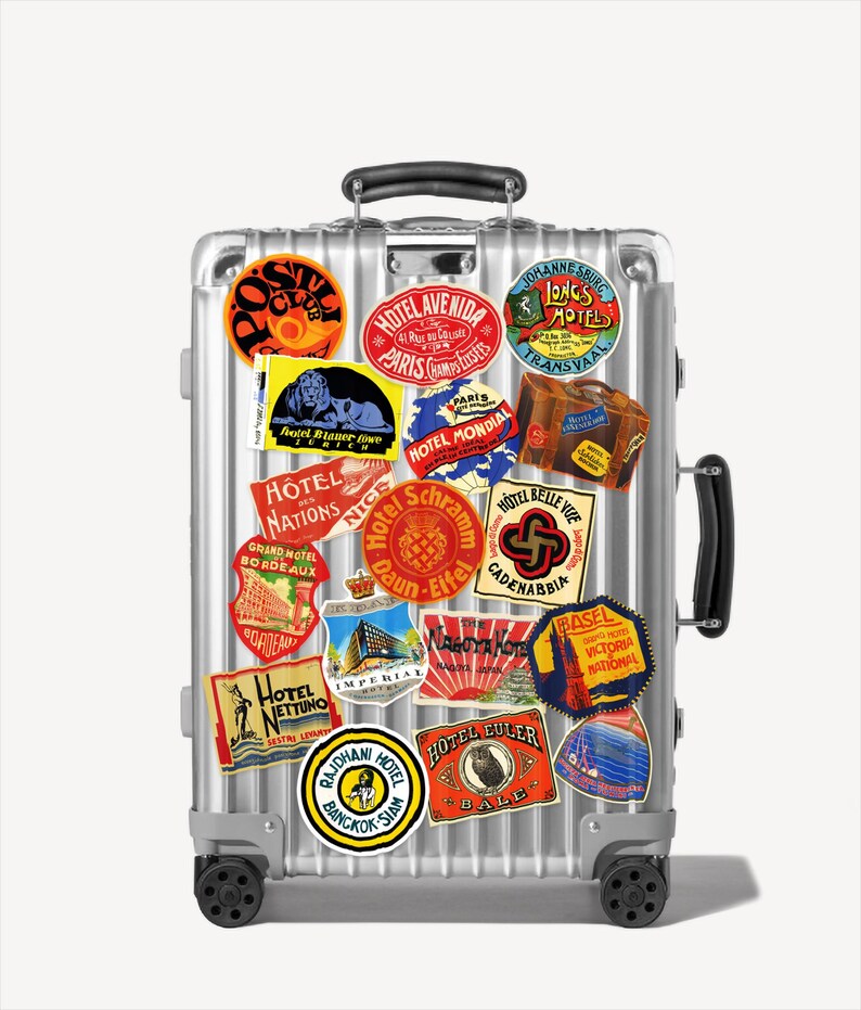 European Classics Luggage Labels Bundle 512 Printable Vintage Luggage ...