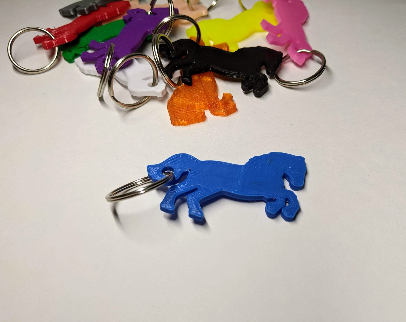 Horse Keychain - 3d Printed Key Tag - 25mm Ring Included - Etsy
