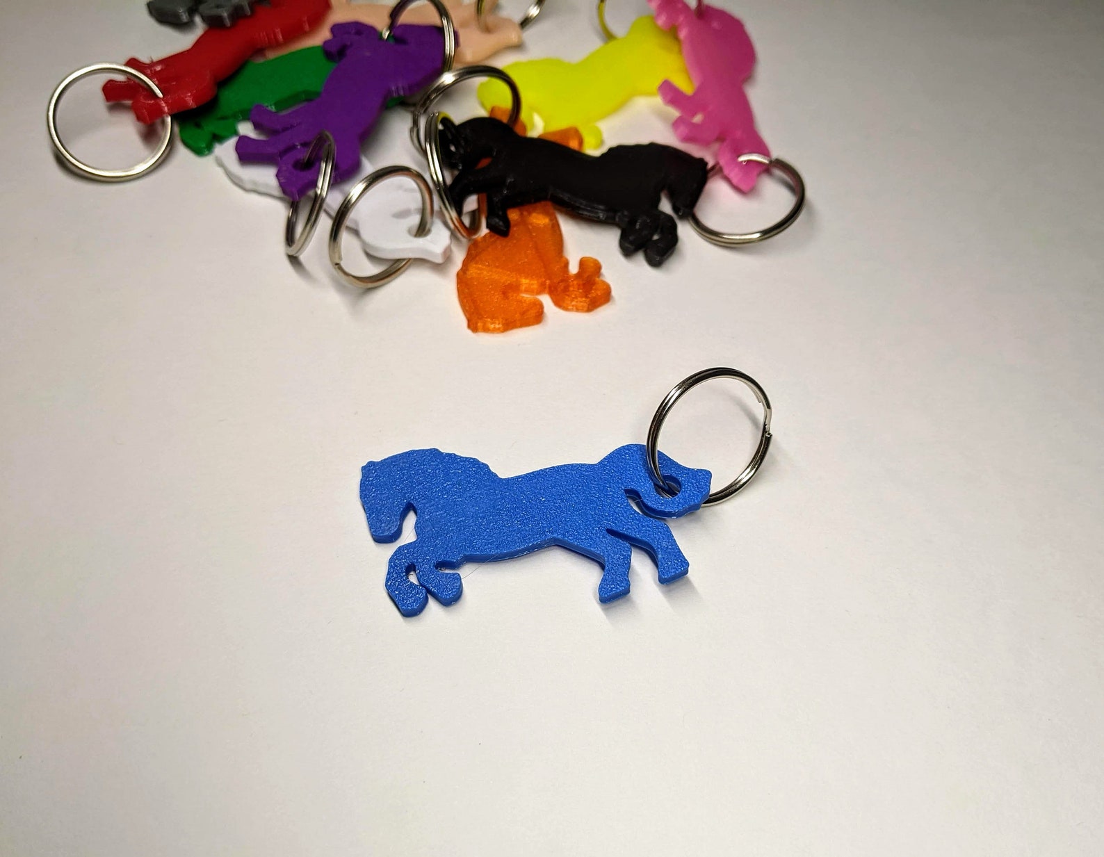 Horse Keychain - 3d Printed Key Tag - 25mm Ring Included - Etsy
