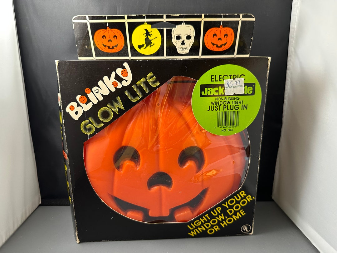 Vintage Light up Pumpkin, Blinky Glow Light Pumpkin. - Etsy