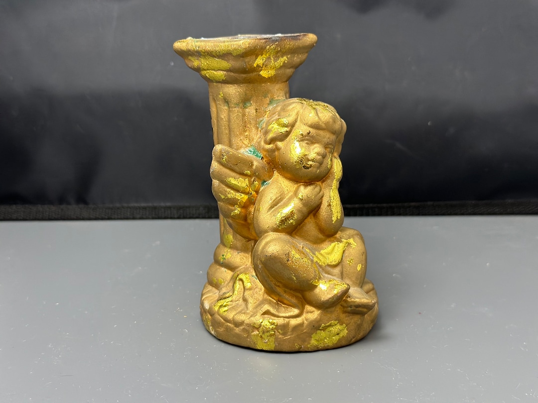 Cherub Candlestick Holder. - Etsy