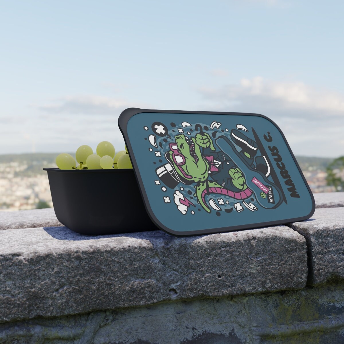 CUSTOM TREX MUSICIAN Bento Lunch Box With Band and Utensils | Eco ...
