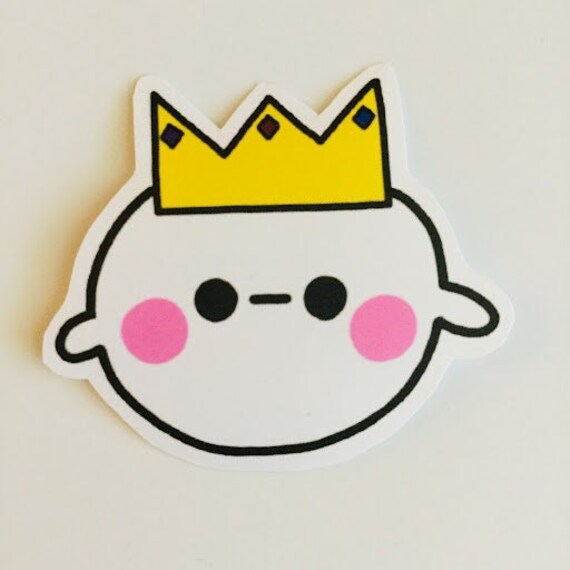 Crown Blob Sticker: Cute/ Kawaii Stickers Journaling - Etsy