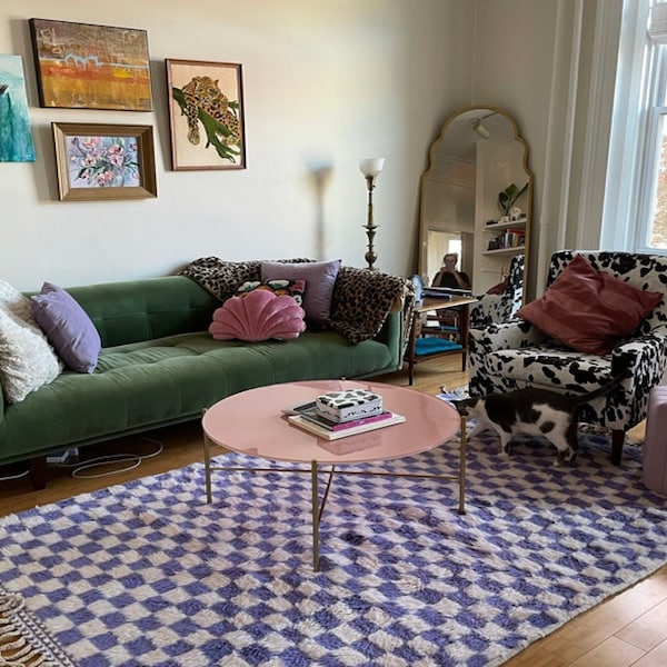 Checkered Rug - Etsy