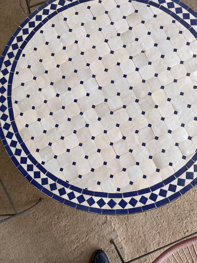 ROUND COFFE TABLE Custom Mosaic Coffee Table Outdoor - Etsy