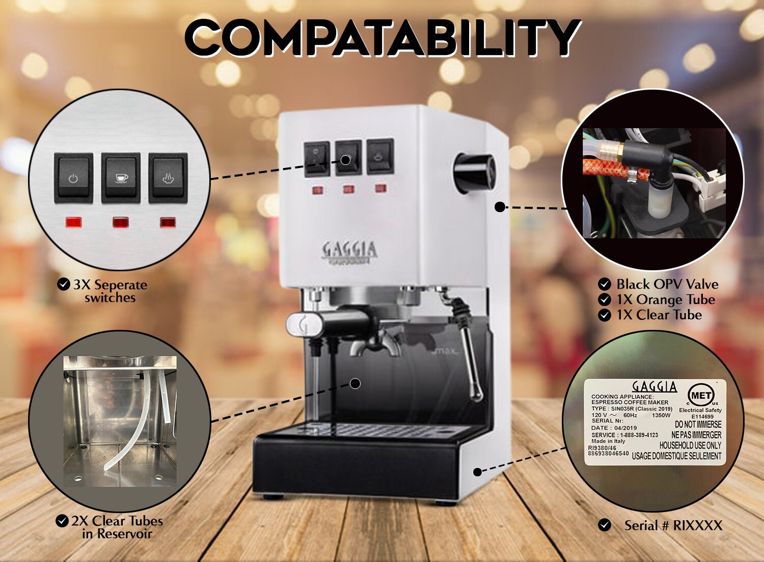 Gaggia Classic Portafilter 9 Bar OPV Mod Spring For Gaggia Classic Pro ...