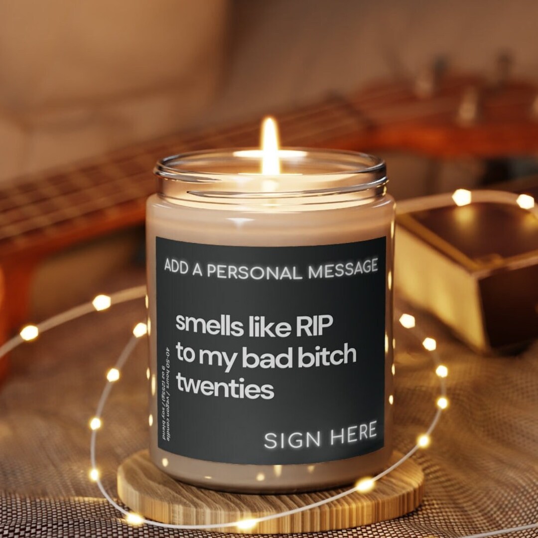 Personalized 30th Birthday Candle 'RIP to My Twenties' 30th Present for ...