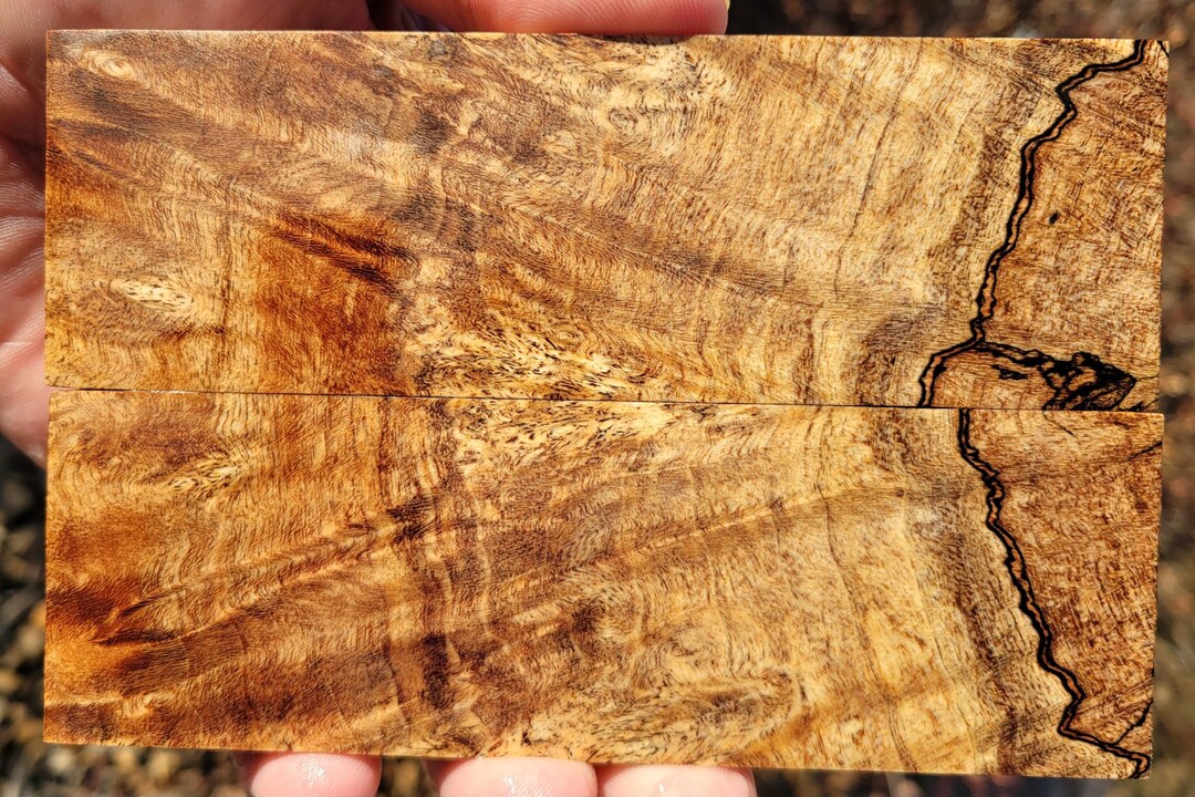 Stabilized Natural Spalted Maple Knife Handle Material Set - Etsy