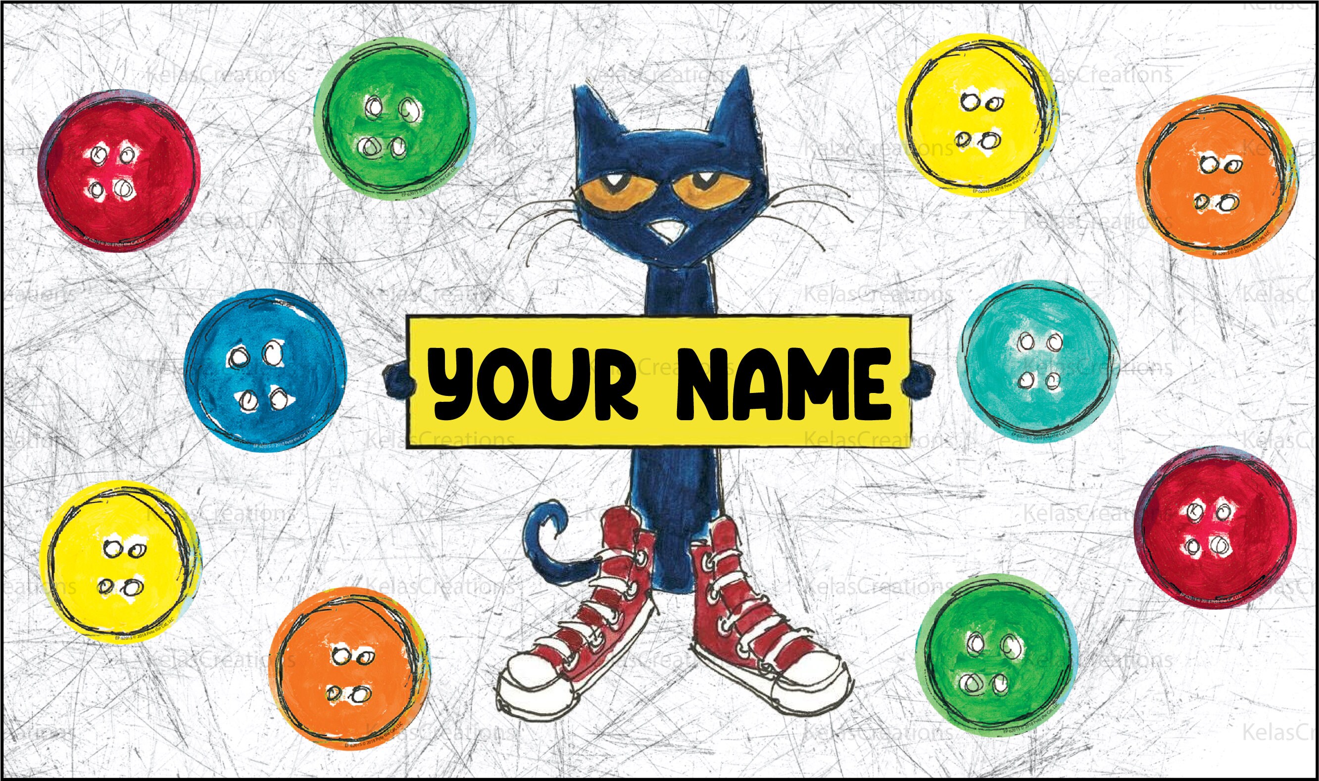 Pete the Cat Personalized Water Bottle-12oz Stainless Steel Sippy Cup ...