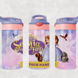 Sofia the First Water Bottle-kids 12oz Stainless Steel Sippy Cup-sofia ...