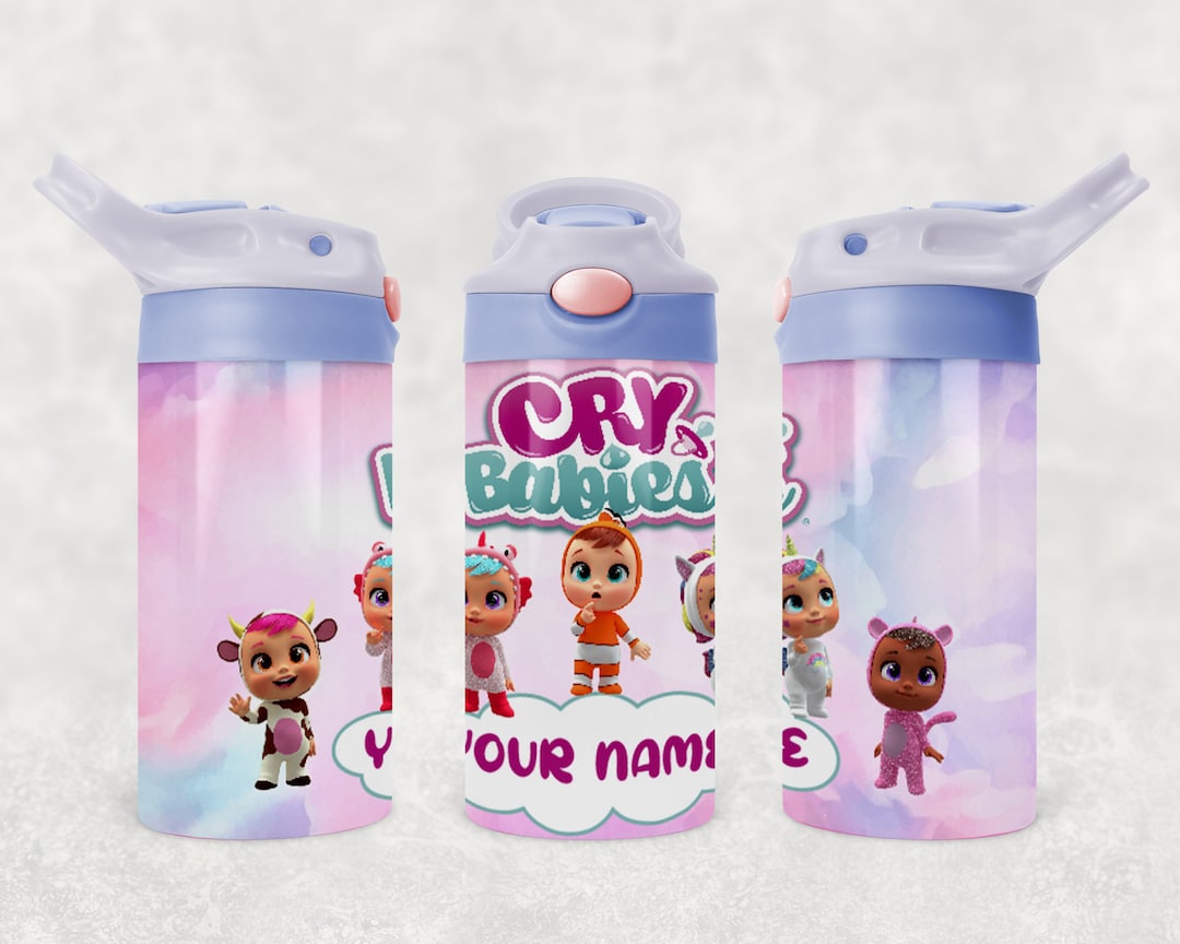 Cry Babies Personalized Water Bottle-12oz Stainless Steel Sippy Cup-cry ...