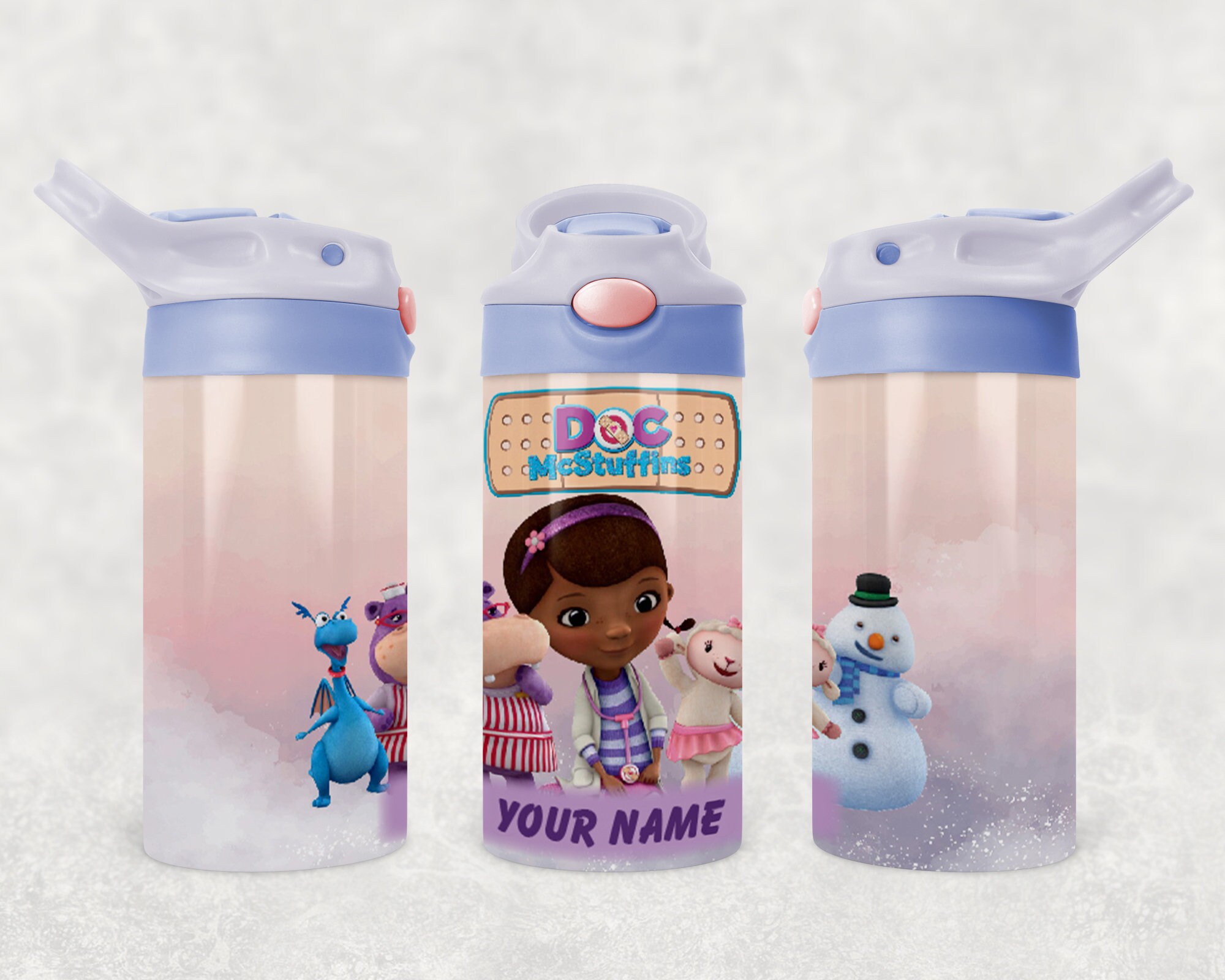 Doc Mcstuffins Personalized 12oz Sippy Cup-doc Mcstuffins Tumbler-doc ...