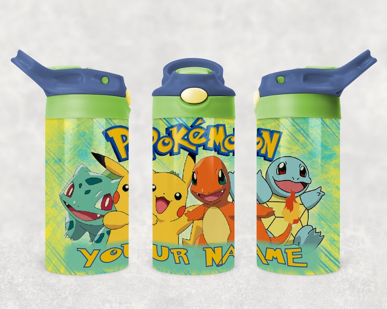 Pokemon Personalized Sippy Cup-12oz Stainless Steel Cup-pokemon Tumbler ...