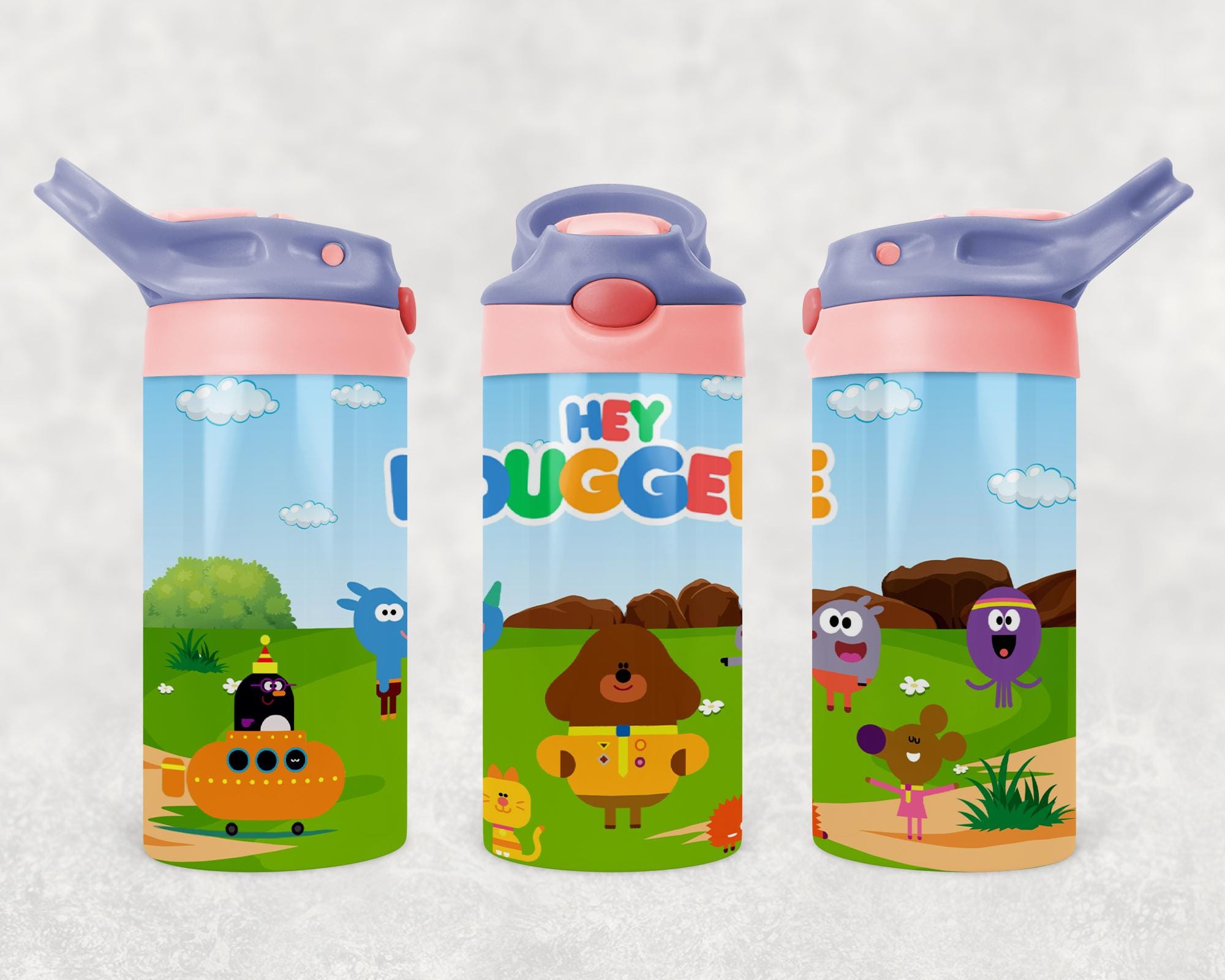 Hey Duggee Water Bottle-12oz Stainless Steel Sippy Cup-dino Ranch ...