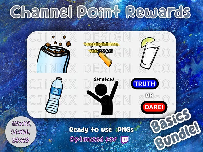 Twitch Reward Icon Bundle, Basics, Engage Your Community, Channel ...