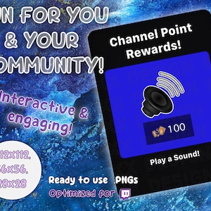 Twitch PLAY A SOUND Channel Point Reward Icon, Speaker Emote, Fun ...