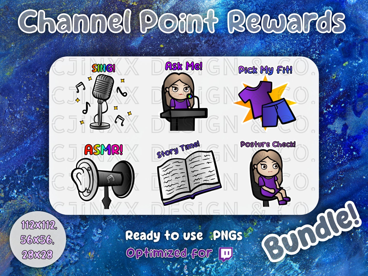 Twitch Icon Bundle 2, Cute Channel Point Reward Twitch Chat Streamer ...