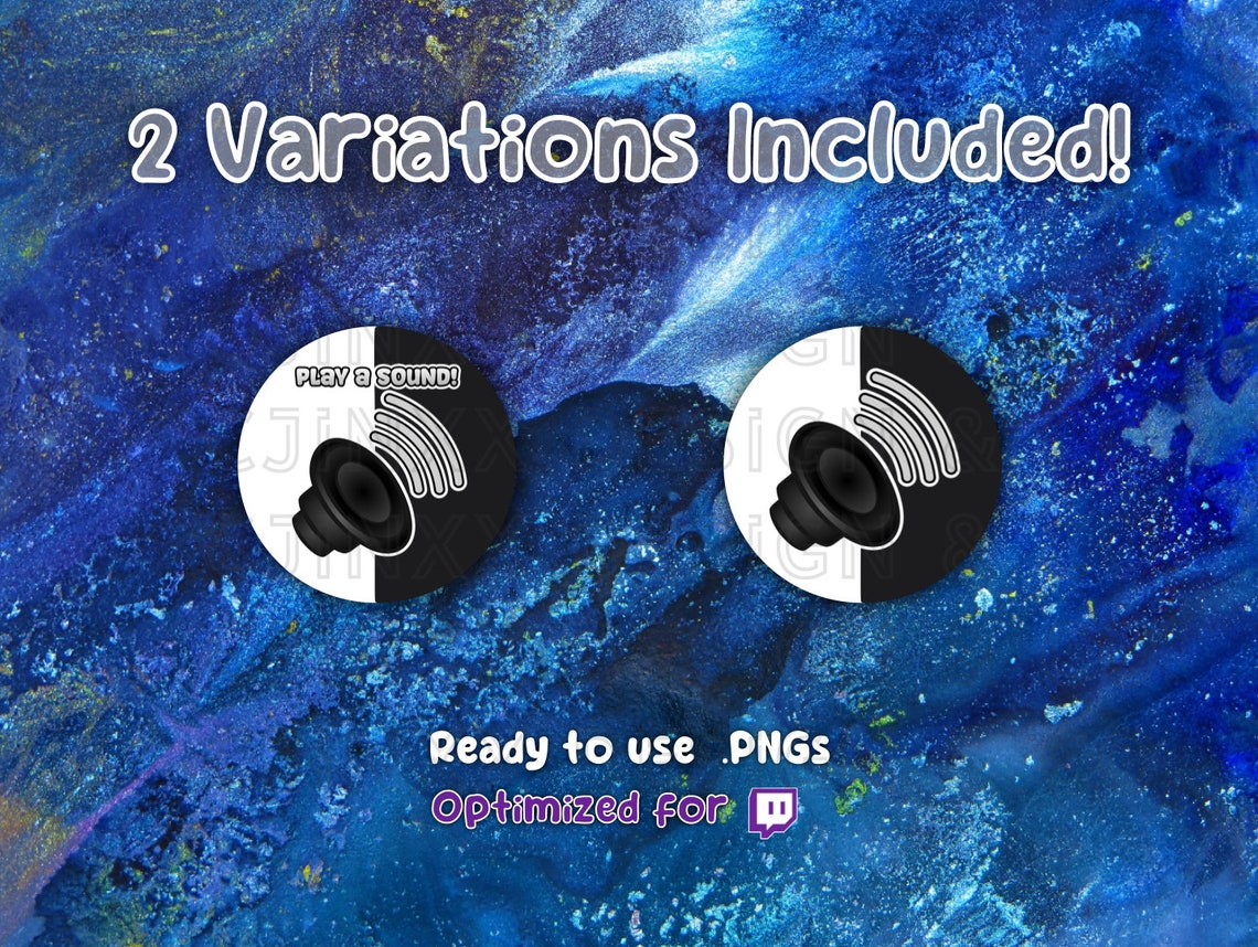Twitch PLAY A SOUND Channel Point Reward Icon, Speaker Emote, Fun ...