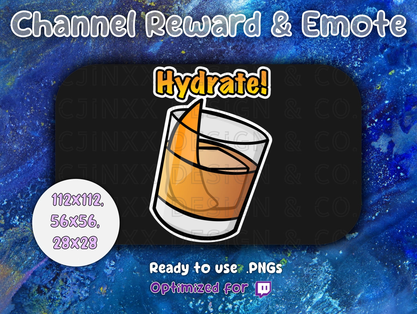 Twitch HYDRATE Channel Point Reward Alcohol Icon Twitch Youtube ...