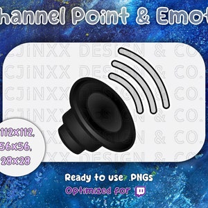 Twitch PLAY A SOUND Channel Point Reward Icon, Speaker Emote, Fun ...