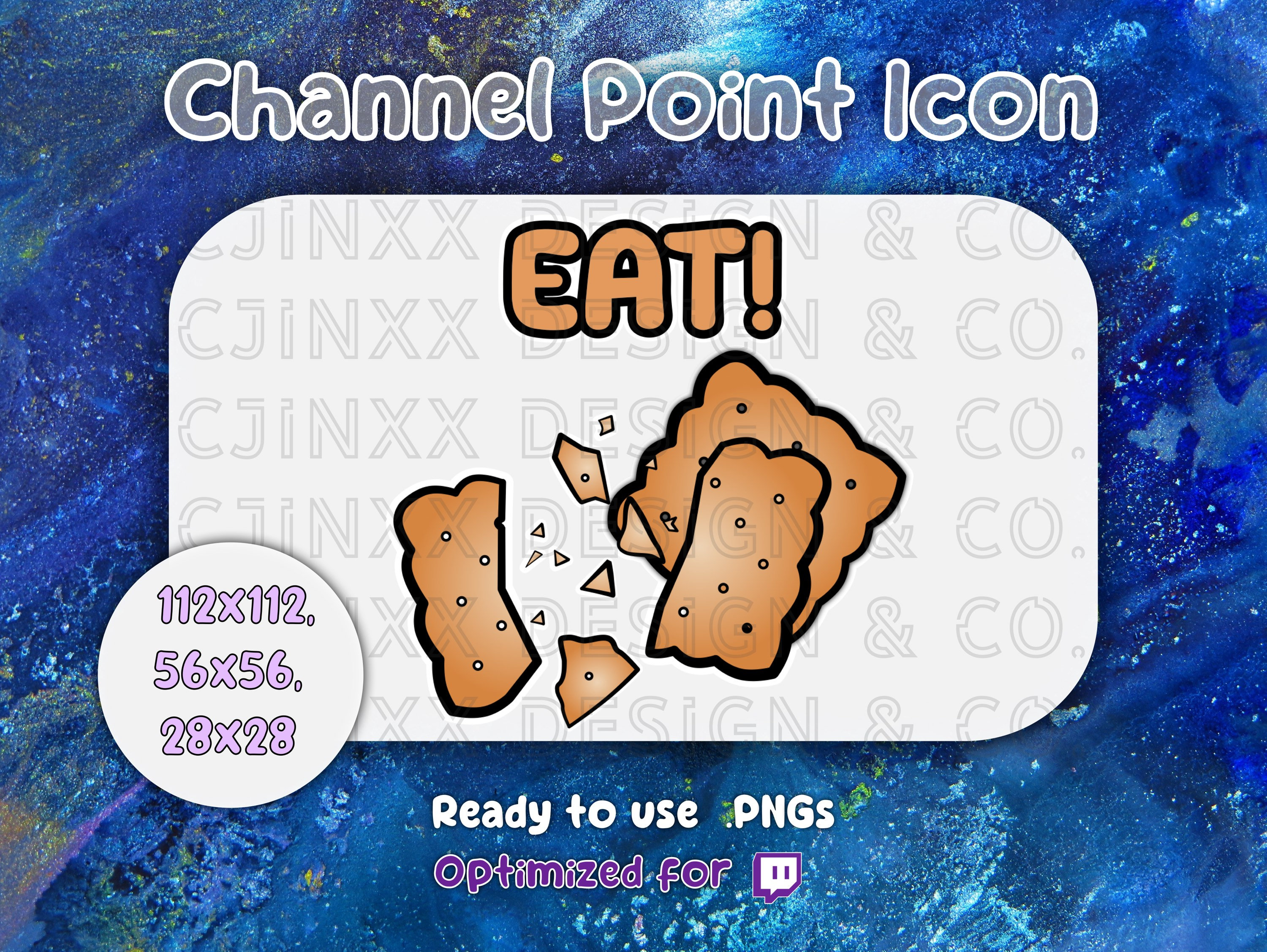 EAT A CRACKER Fun Twitch Reward, Channel Point, Food Snack Emote ...